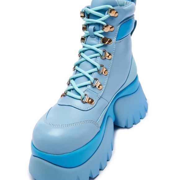 koi | Shoes | Melanie Martinez Crybaby Blue Vilun Platform Boots | Poshmark